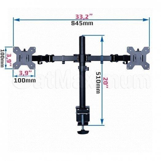 Dual Monitor Desk Mounts - SatMaximum.com