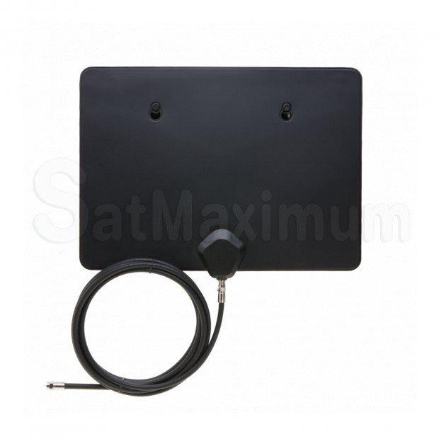 Long Range HDTV Indoor Flat Antenna Amplified VHF UHF Digital TV HD 65 ...